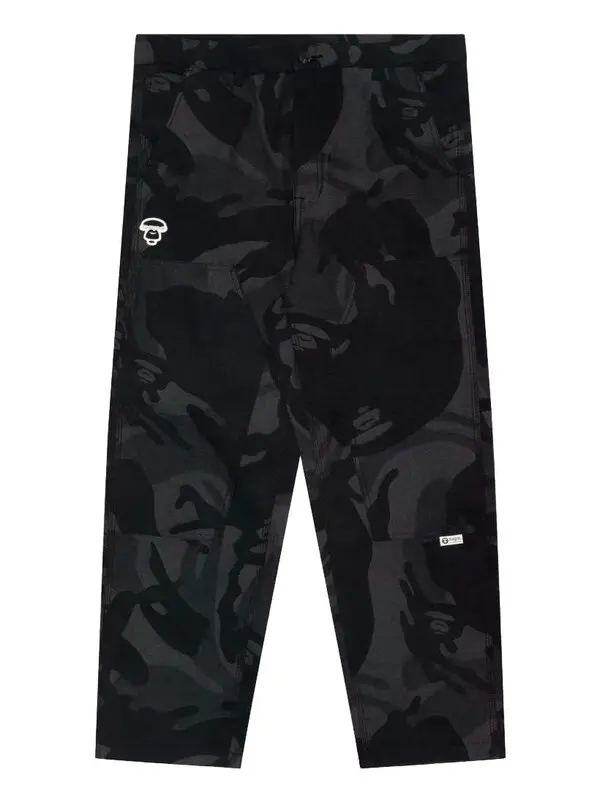 AAPE BY *A BATHING APE Moonface Camo Trousers - Black