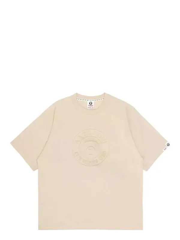 AAPE BY *A BATHING APE Moonface Embossed T-shirt - Neutrals