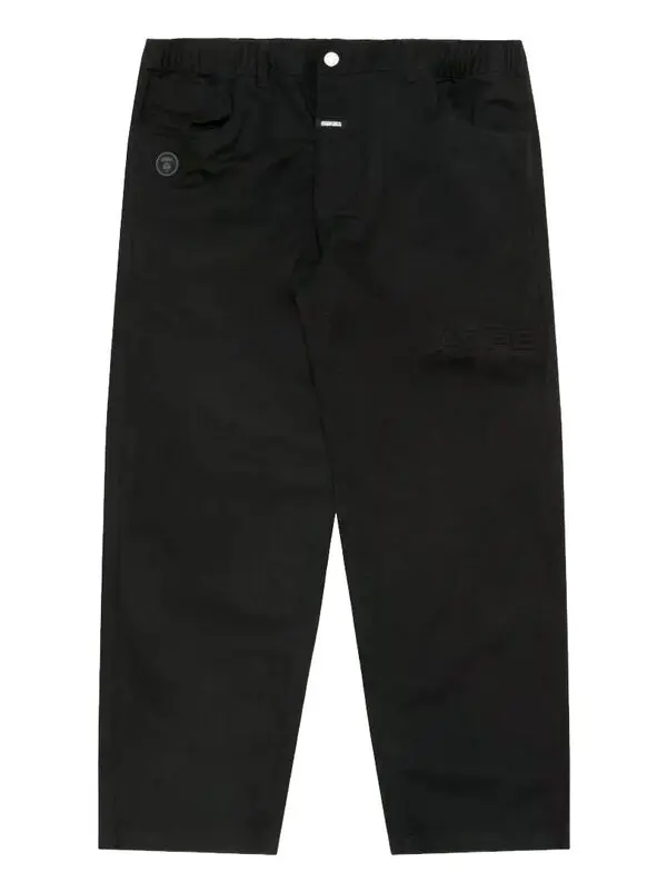 AAPE BY *A BATHING APE Moonface Patch Trousers - Black