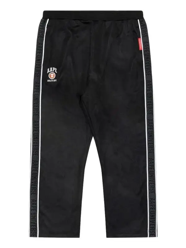 AAPE BY *A BATHING APE Logo-appliqué Track Pants - Black