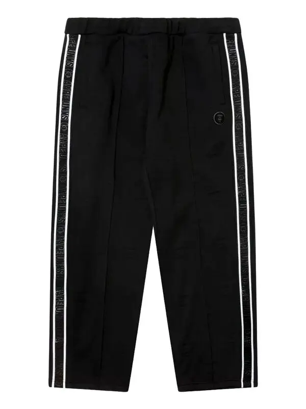 AAPE BY *A BATHING APE Moonface Pintuck Track Pants - Black