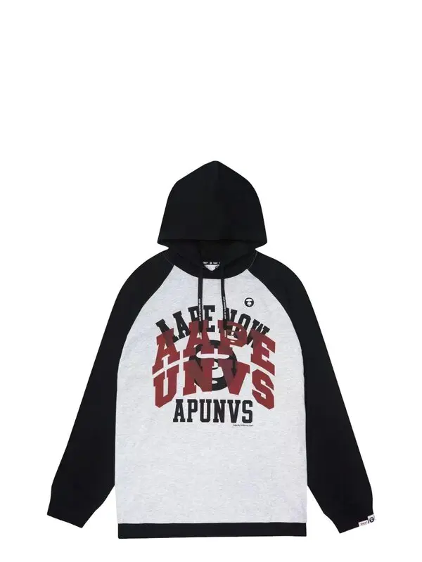 AAPE BY *A BATHING APE Raglan-sleeve Hoodie - Grey