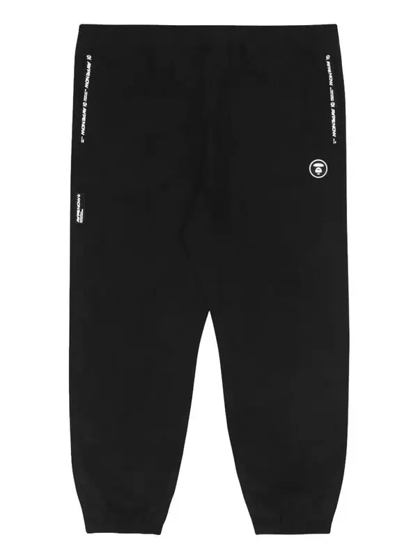 AAPE BY *A BATHING APE Moonface Patch Track Pants - Black
