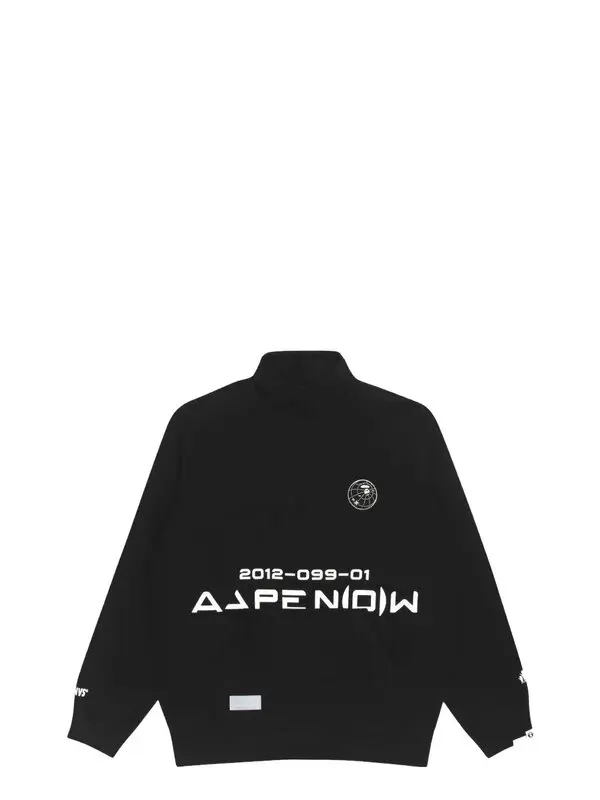 AAPE BY *A BATHING APE Globe Logo Sweatshirt - Black