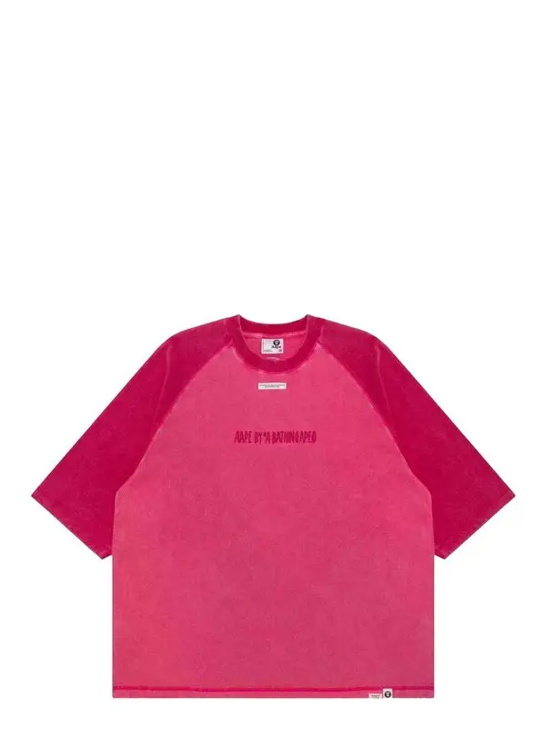 AAPE BY *A BATHING APE Fancy Embroidered T-shirt - Pink