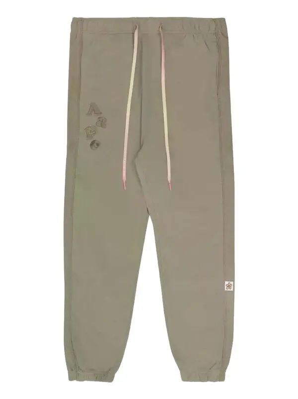 AAPE BY *A BATHING APE Logo-embroidered Track Pants - Neutrals