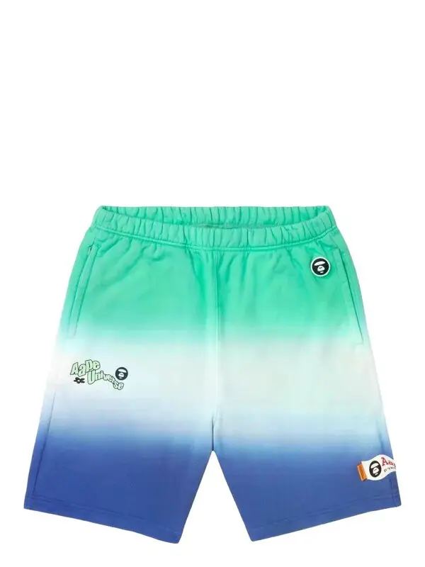AAPE BY *A BATHING APE Moonface Gradient Shorts - Green