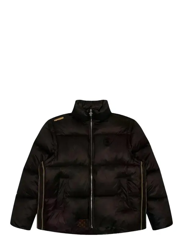 AAPE BY *A BATHING APE Moonface-patch Reversible Puffer Jacket - Brown