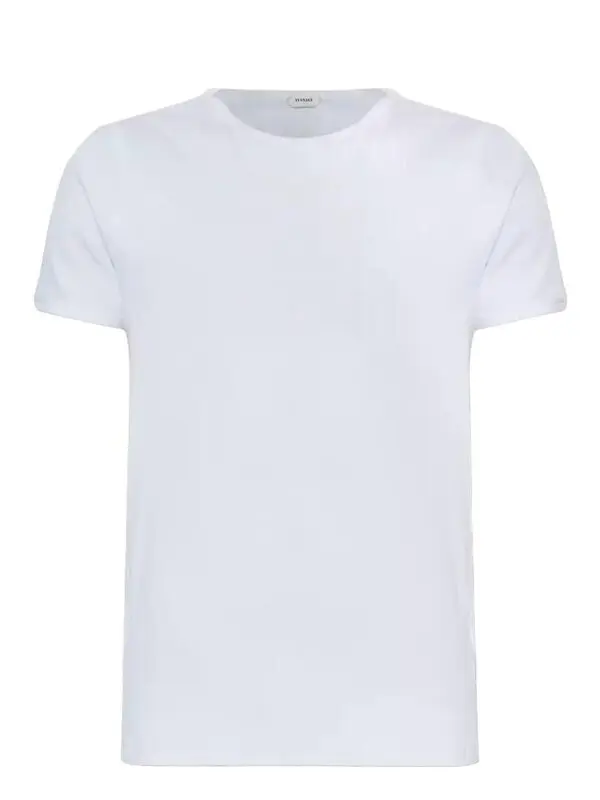 Versace Logo-embroidered T-shirt - White