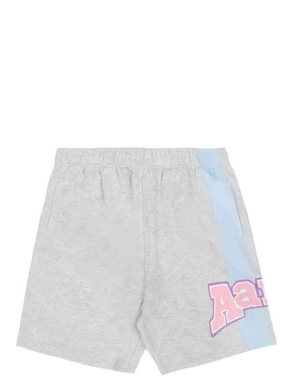 AAPE BY *A BATHING APE Embroidered Logo Track Shorts - Grey