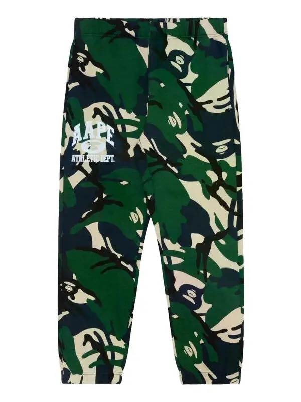 AAPE BY *A BATHING APE Moonface Camouflage Track Pants - Green