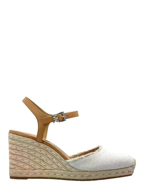 Michael Kors Frayed Ankle Strap Espadrilles - Neutrals