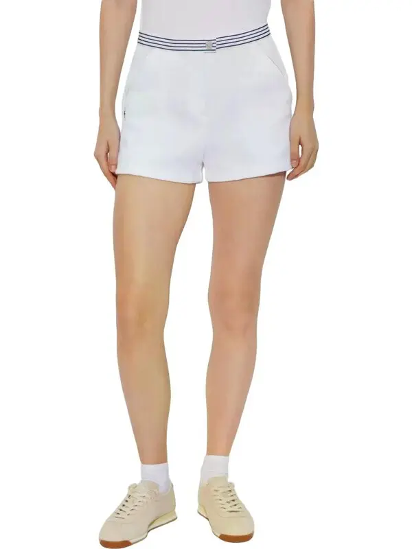 Lacoste Striped Waistband Shorts - White