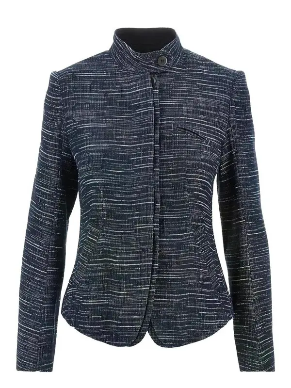 Emporio Armani Denim-effect Jacket - Blue