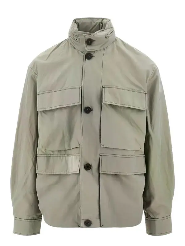 Emporio Armani Buttoned Jacket - Grey