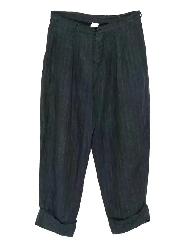 RICORRROBE Striped Linen Trousers - Blue