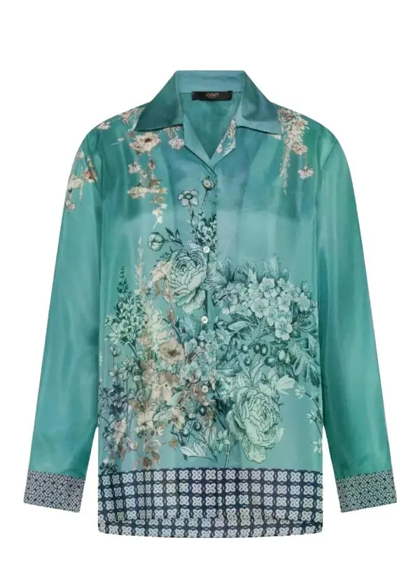 Seventy Floral Print Shirt - Blue