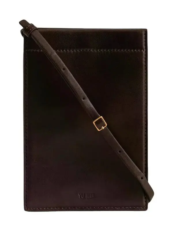 YU MEI Georgie Leather Cross Body Bag - Brown