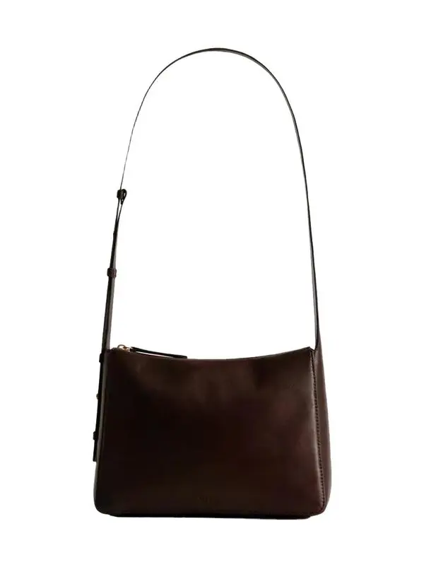 YU MEI Brooke Leather Shoulder Bag - Brown