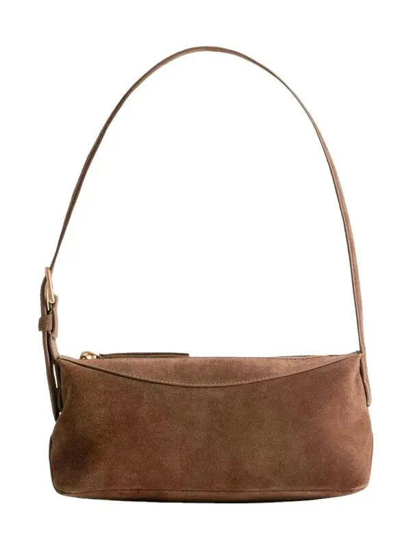 YU MEI Bobby Suede Shoulder Bag - Brown