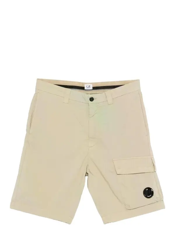 C.P. COMPANY Pocket Logo Shorts - Neutrals
