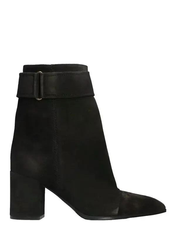 LELLA BALDI 75mm Pointed-toe Ankle Boots - Black