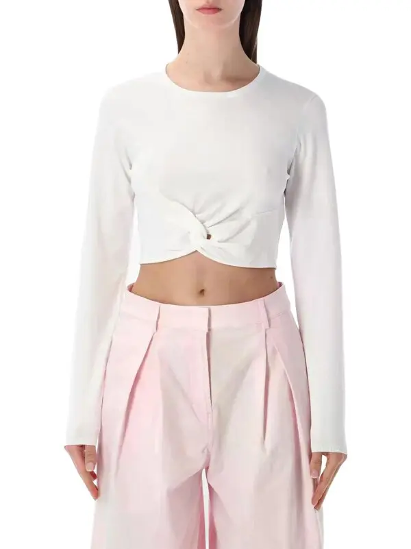 THE GARMENT Madison Knotted Top - White