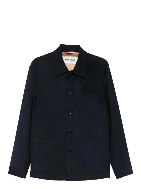 NEW YORK RESIDENT Buttoned Pocket Shirt - Blue