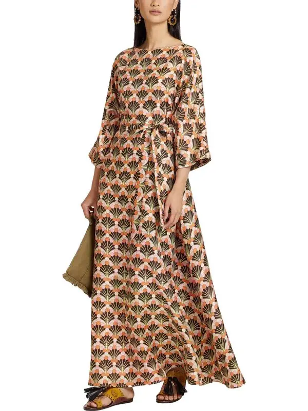 La DoubleJ Muumuu Maxi Dress - Brown
