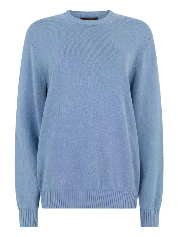 SLOWEAR Slim-fit Knitted Sweater - Blue