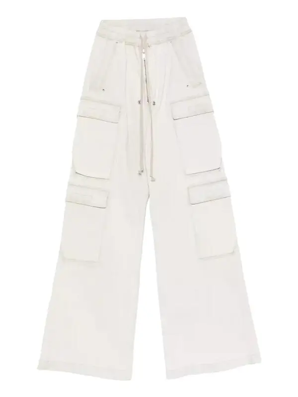 Rick Owens Jumbo Belas Drawstring Cargo Pants - Neutrals
