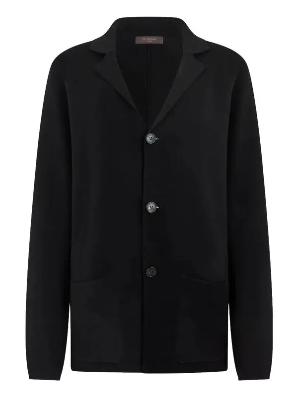 ZANONE Button-up Cardigan - Black