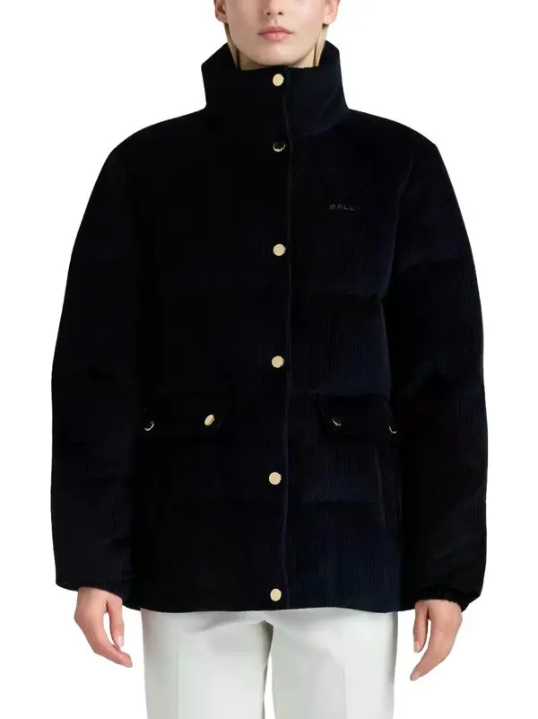 Bally High-neck Puffer Jacket - Blue