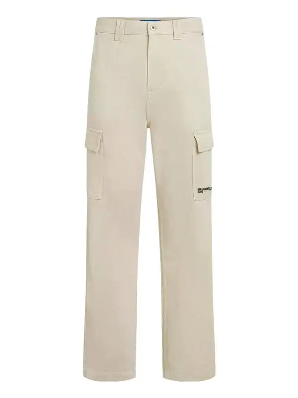 Karl Lagerfeld Belt-loops Cargo Pants - Neutrals