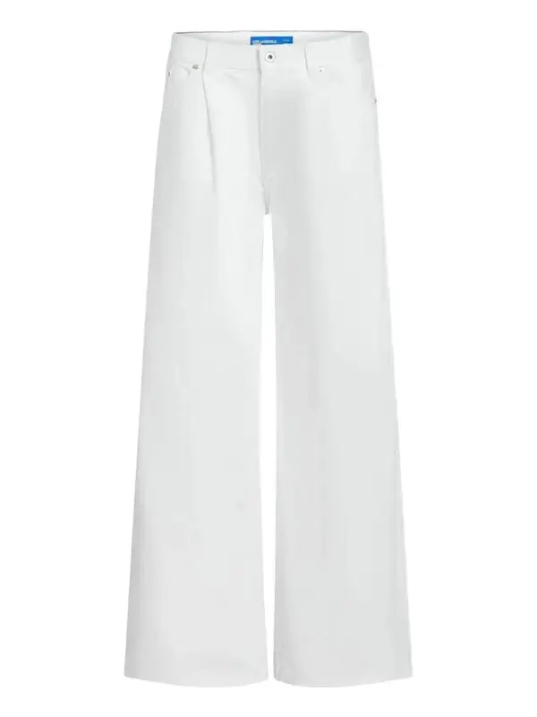Karl Lagerfeld Logo-patch Jeans - White