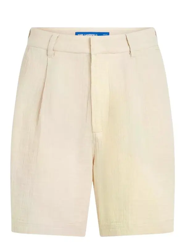 Karl Lagerfeld Crinkled Texture Shorts - Neutrals