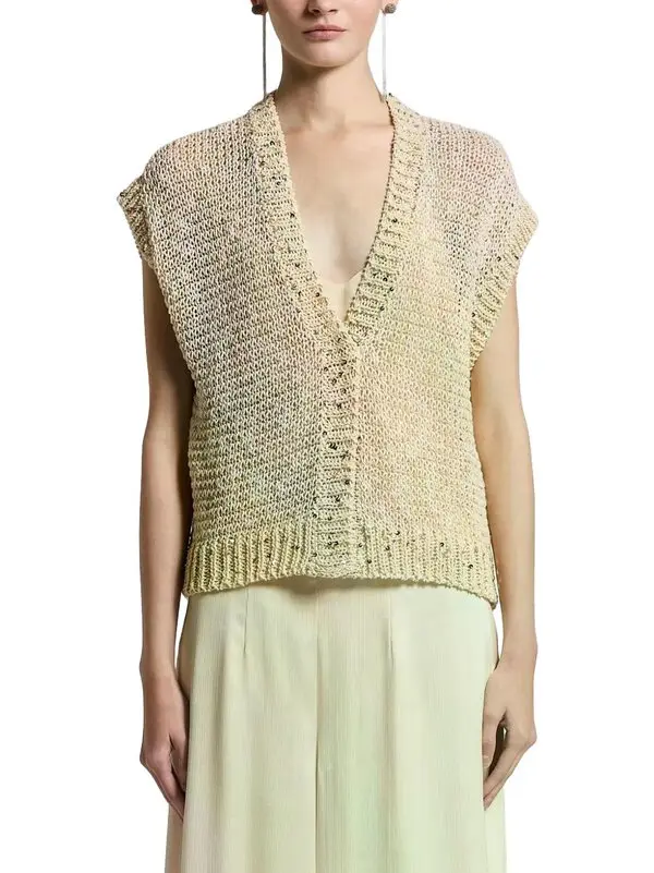 Peserico Sequin-embellished Cardigan - Neutrals