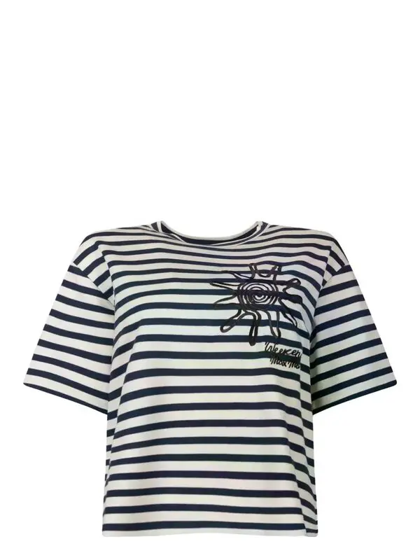 Max Mara Striped Short-sleeve Shirt - Neutrals