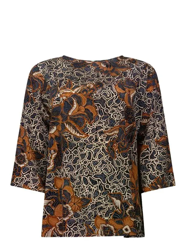 Max Mara Floral-print Shirt - Neutrals