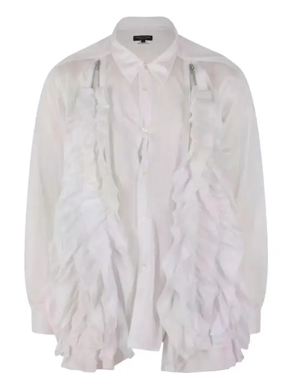 Comme Des Garçons Ruffled Shirt - White