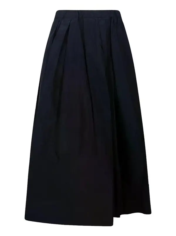 Max Mara Flared Cotton-blend Taffeta Skirt - Blue