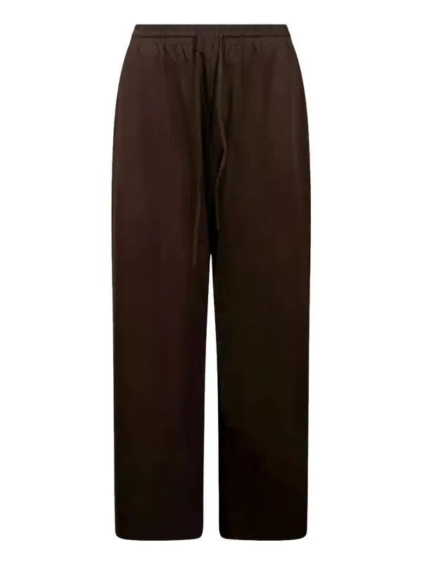Max Mara Drawstring Straight Trousers - Brown