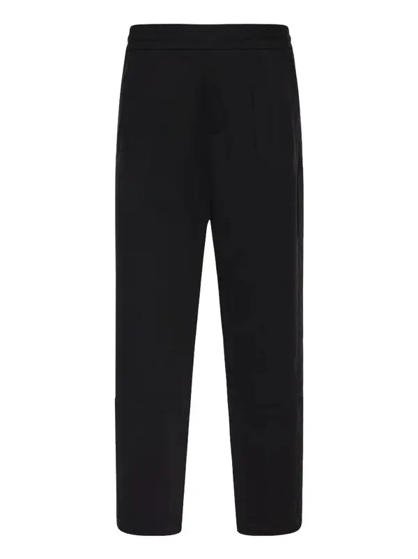 Emporio Armani Elasticated-waistband Track Pants - Black