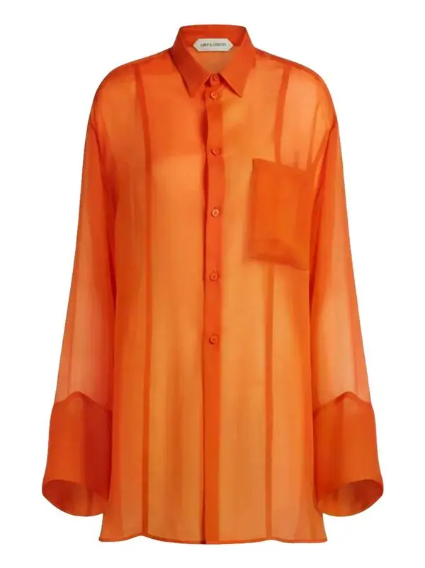 Alberta Ferretti Pocket Blouse - Orange