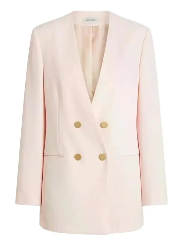 Alberta Ferretti Double-breasted Blazer - Pink