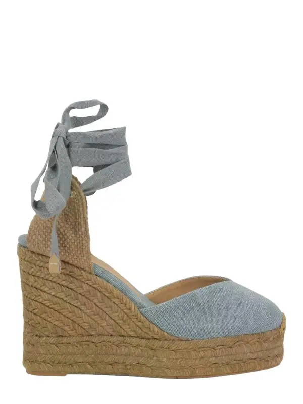 CastaÑer Chiara Tie-strap Wedge Sandals - Blue