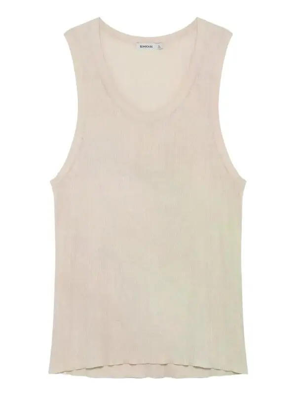 Simkhai Elikai Round-neck Tank Top - Neutrals