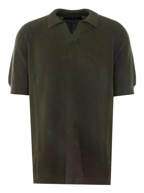 JG1 V-neck Short Sleeve Sweater - Green