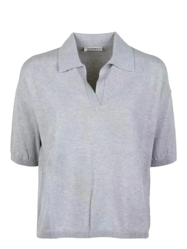 KANGRA Polo-collar T-shirt - Grey