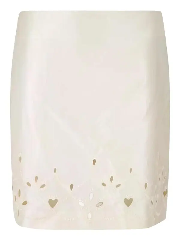 Chloé Cut-out Mini Skirt - White